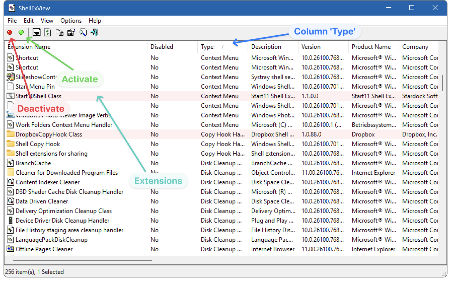 Disabling shell extensions with ShellExView | SpeedCommander